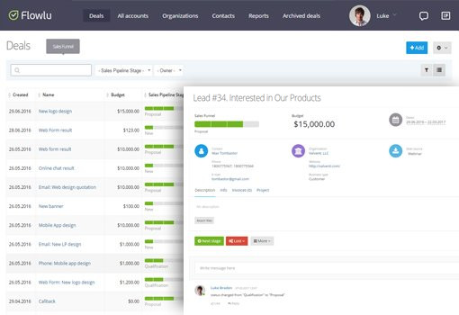 Flowlu - Free Online CRM Software