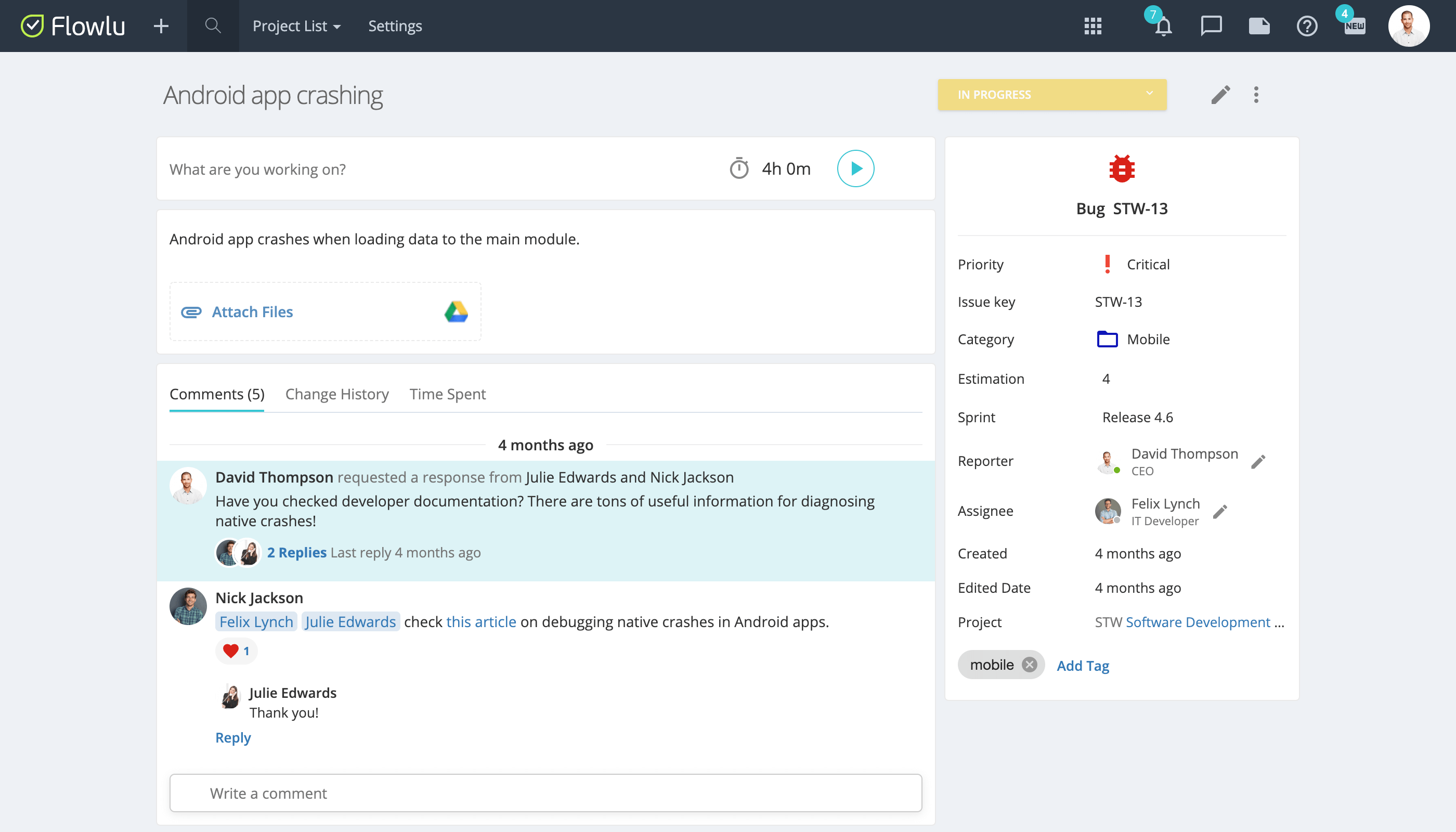 Agile Project Management & Issue Tracking Software | Flowlu