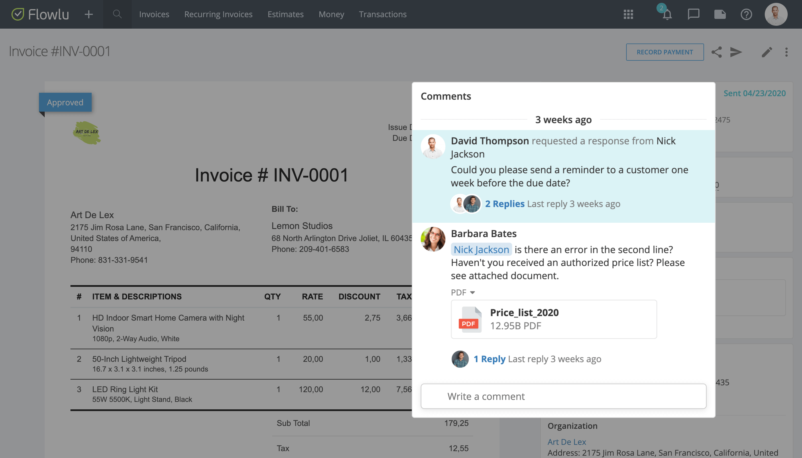 Online Financial Management Software | Try Flowlu for Free