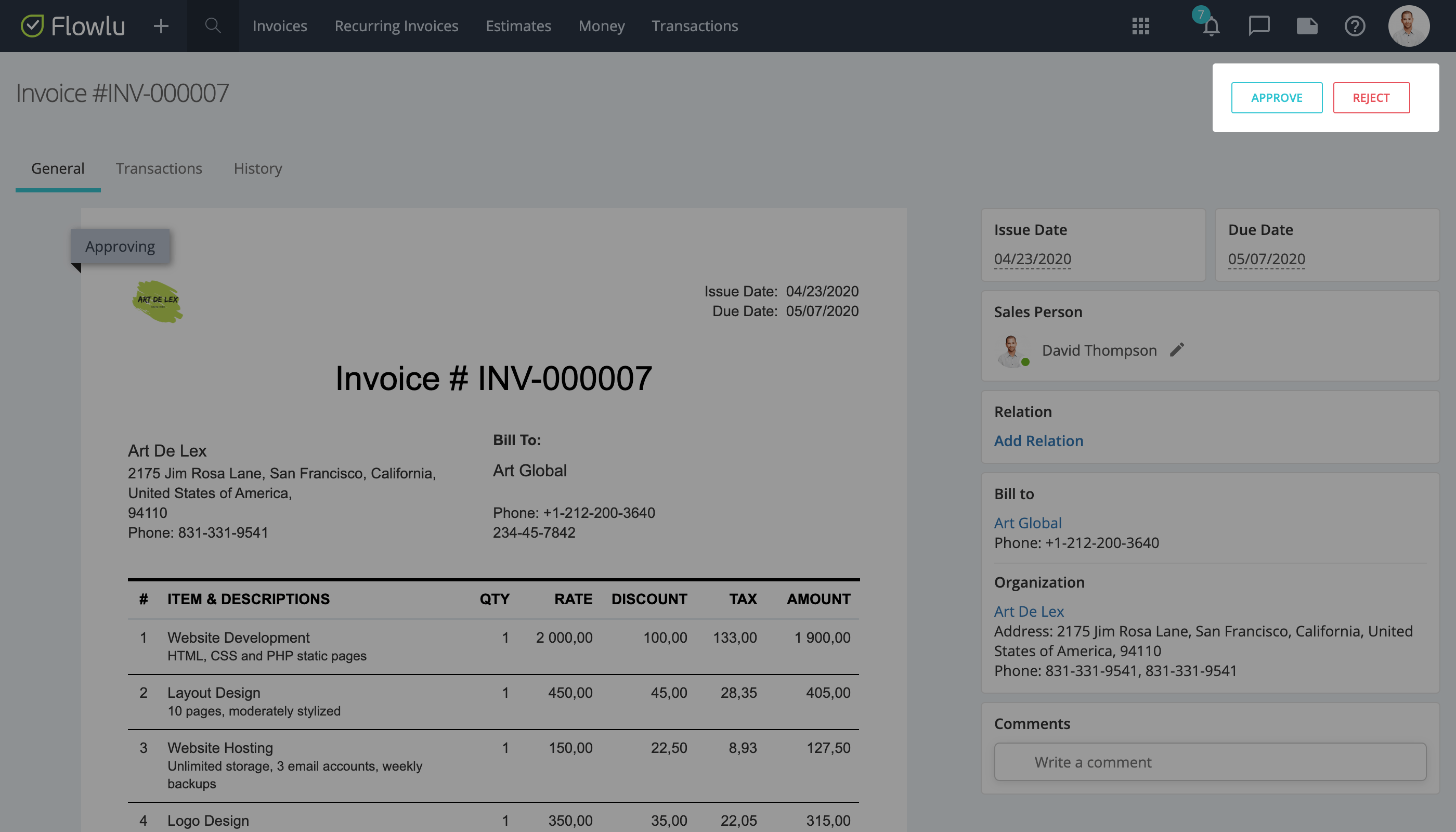 Online Invoicing Software for Small Businesses | Flowlu