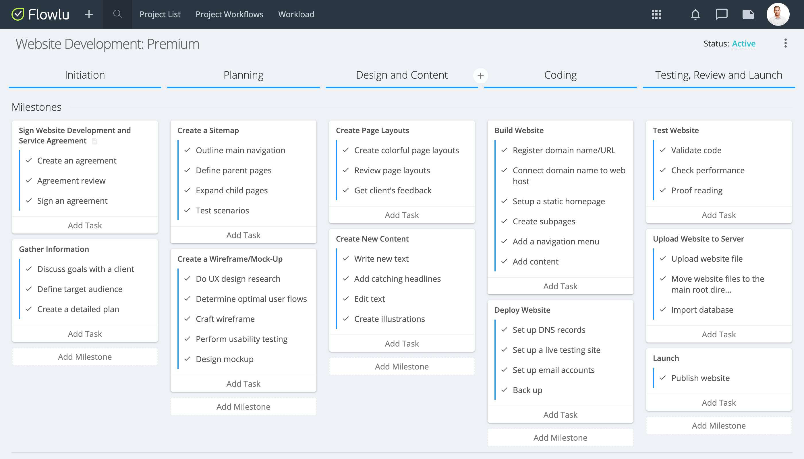 Flowlu: Task Based Project Management