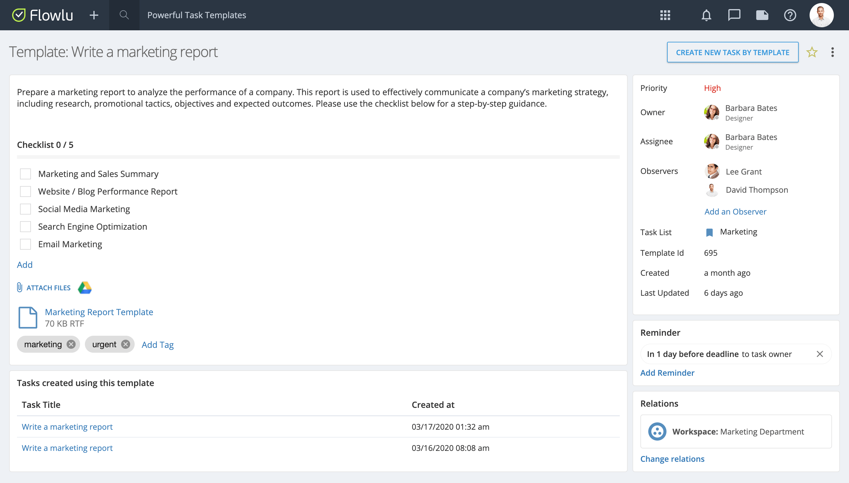 Task Management Software for Teams | Try Flowlu for Free