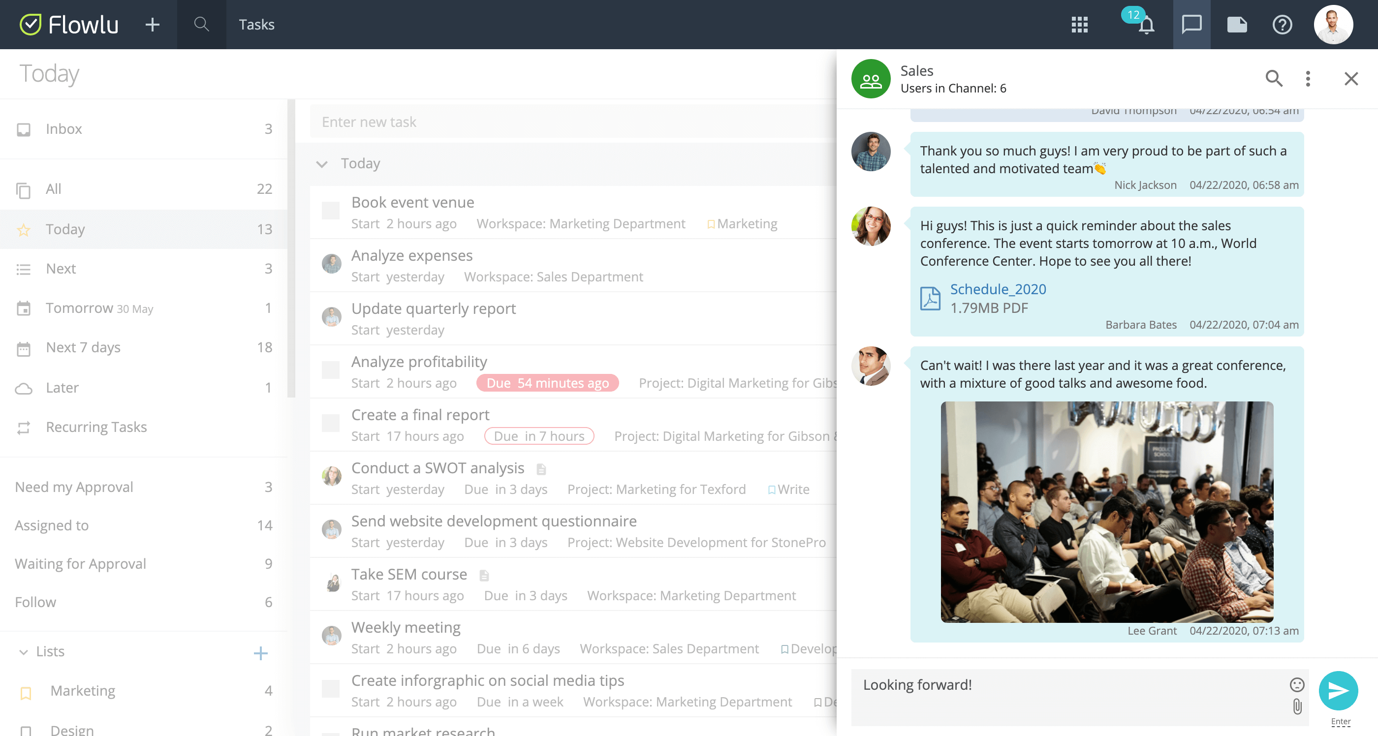 Task Management Software for Teams | Try Flowlu for Free
