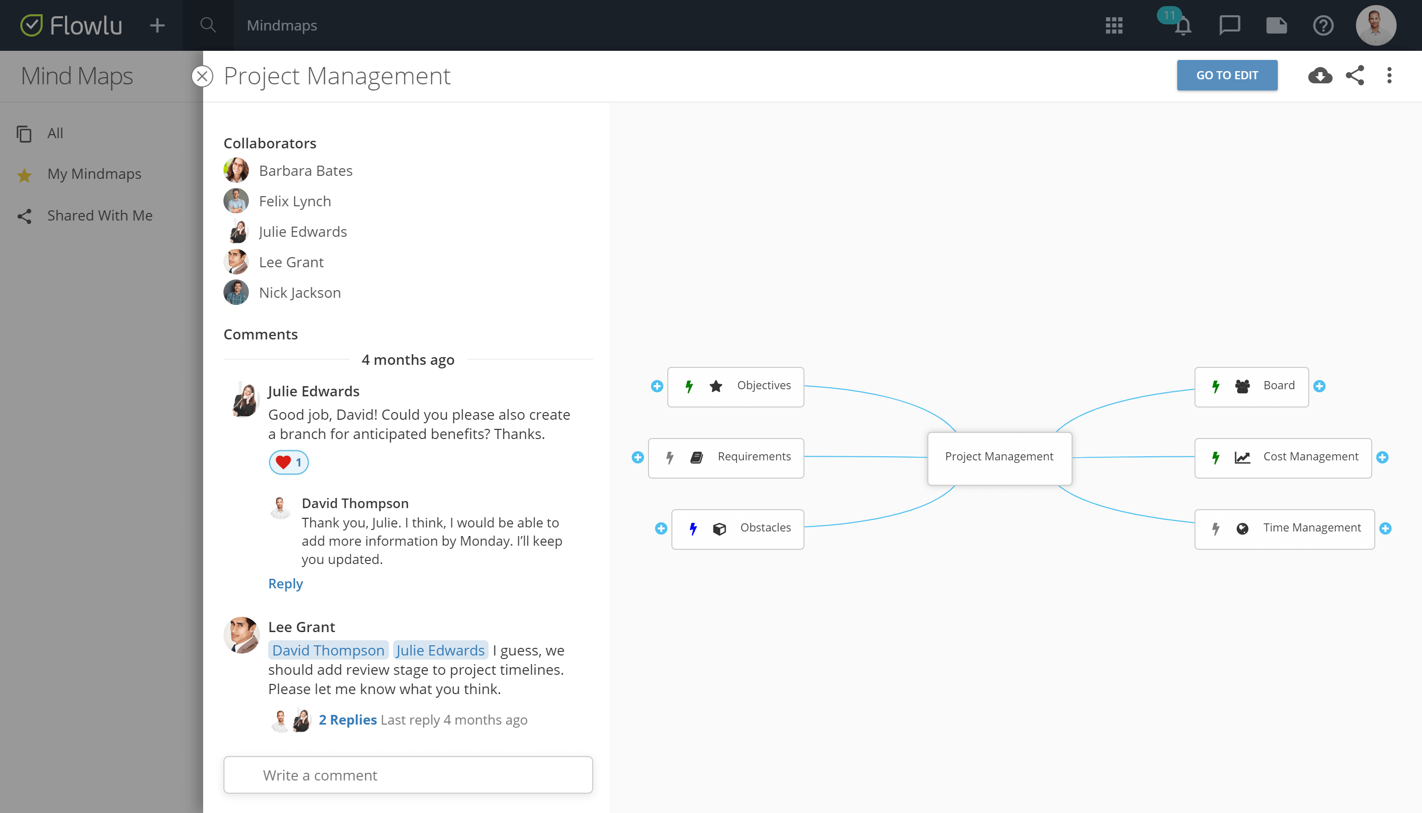 Online Mind Mapping Software | Flowlu - Free Mind Maps