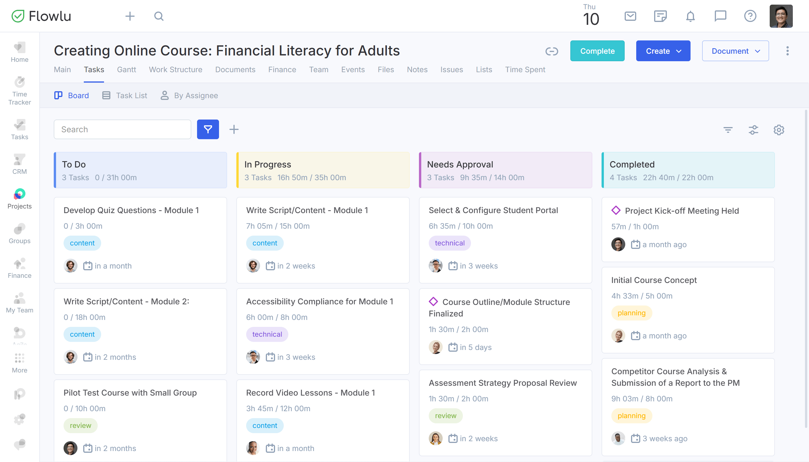 Project Management Software for Education Industry | Flowlu